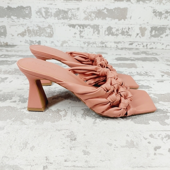 Open Edit | Shoes | New Open Edit Quinn Pink Dawn Knotted Straps Flared ...